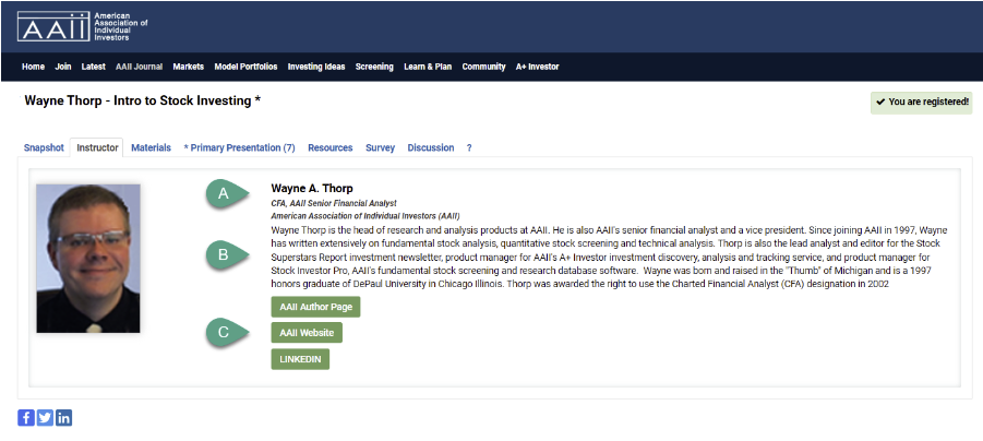 AAII: How To Navigate And Complete A VES Class