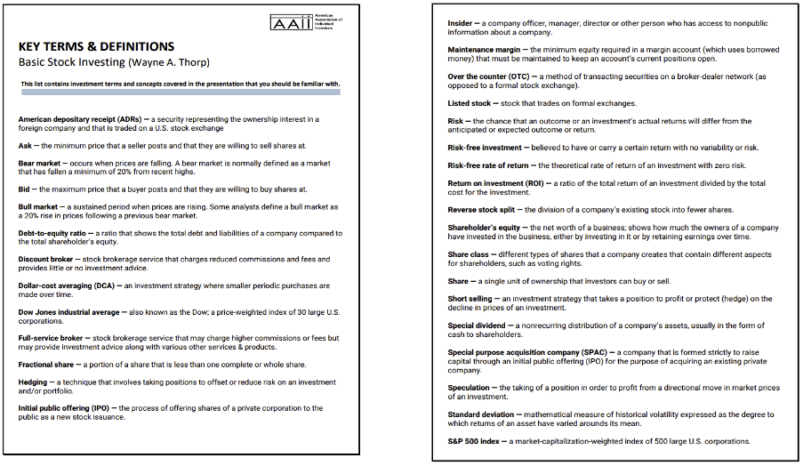 AAII: How To Navigate And Complete A VES Class